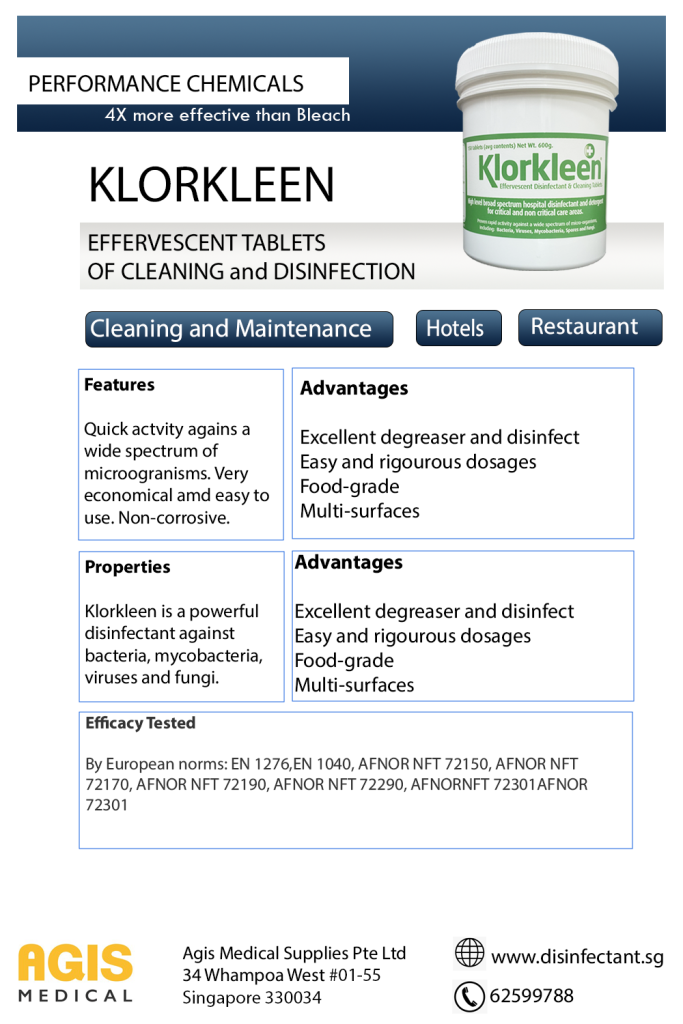 medentech, klorkleen, klorsept, cleaning disinfect
